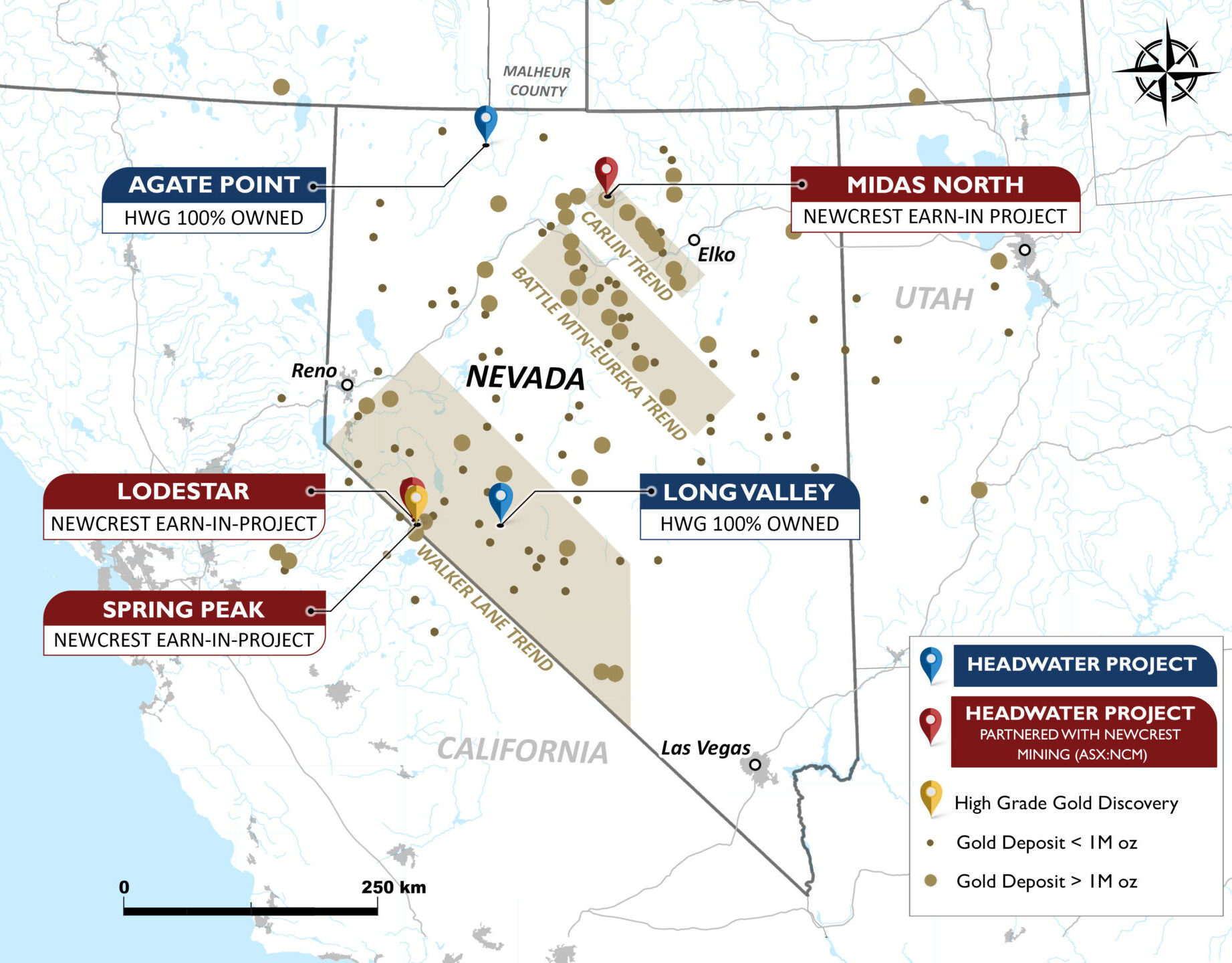 Nevada Projects - Headwater Gold Inc.